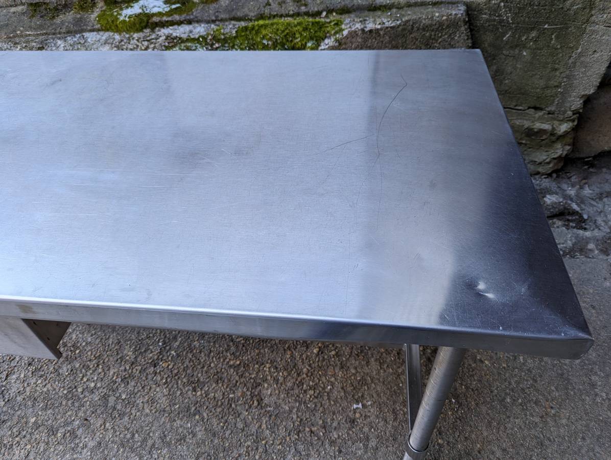 Stainless Steel Metro Table with Drawer