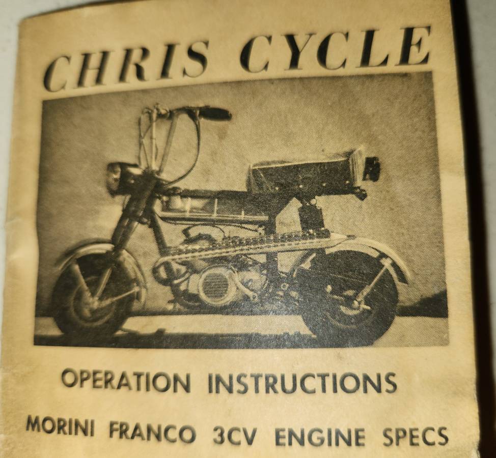 1969 CHRIS CYCLE/ MORINI FRANCO 100 CC mini bike | Looknet