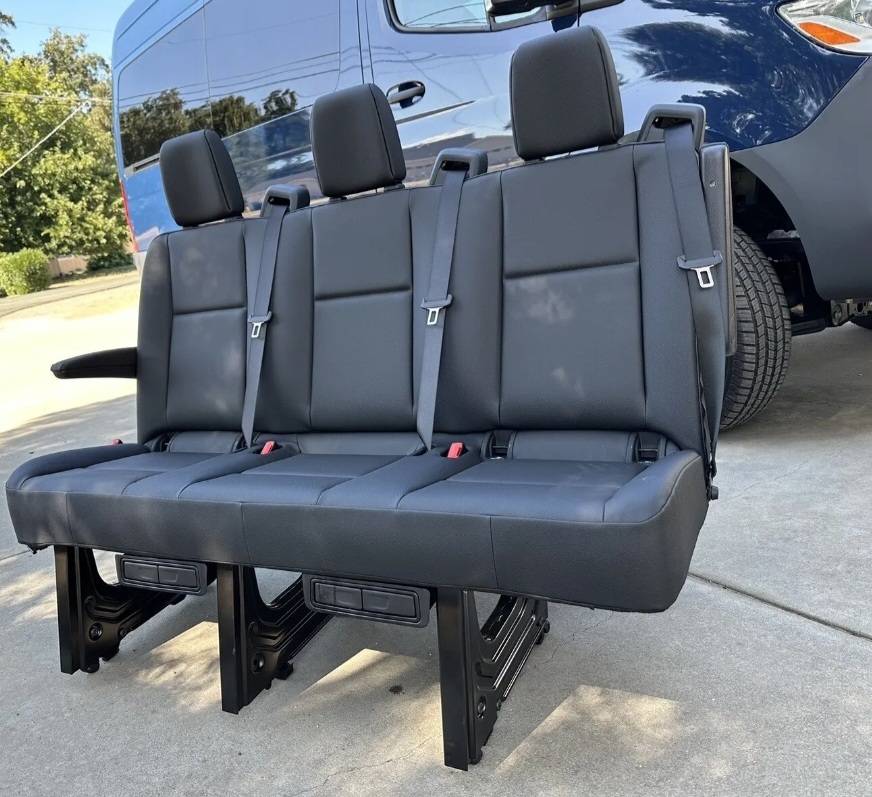 2019-2024 Mercedes Sprinter Van Leather Seats Bench(3-person seat) NEW ...